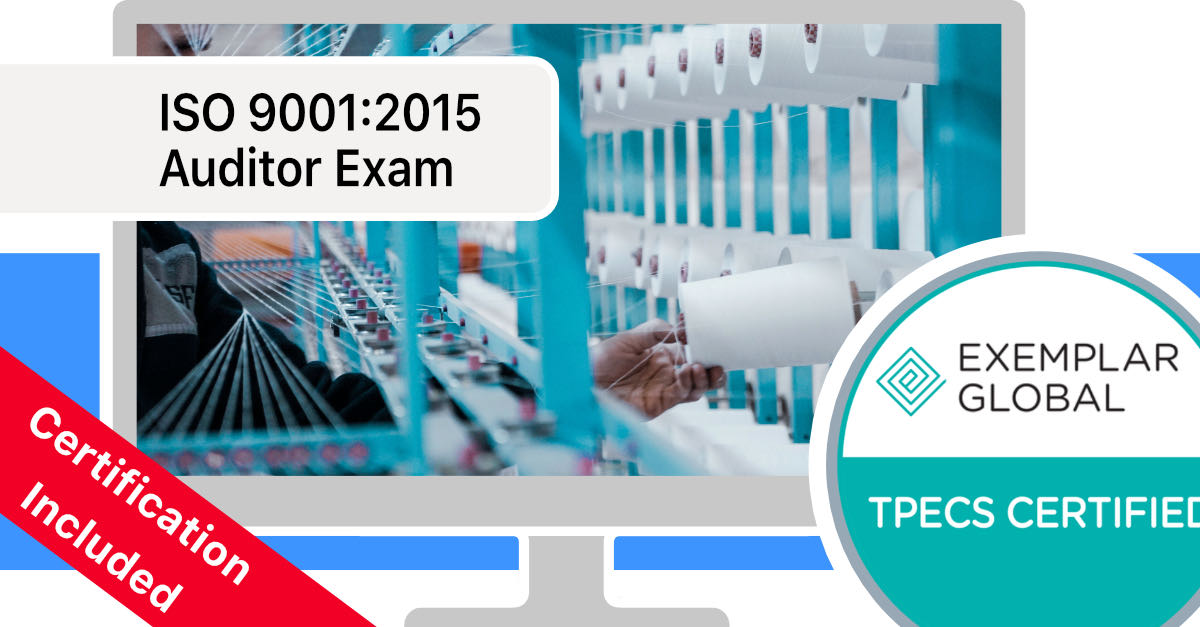 ISO 9001 Auditor Exam Only | Certification Test for Training Graduates