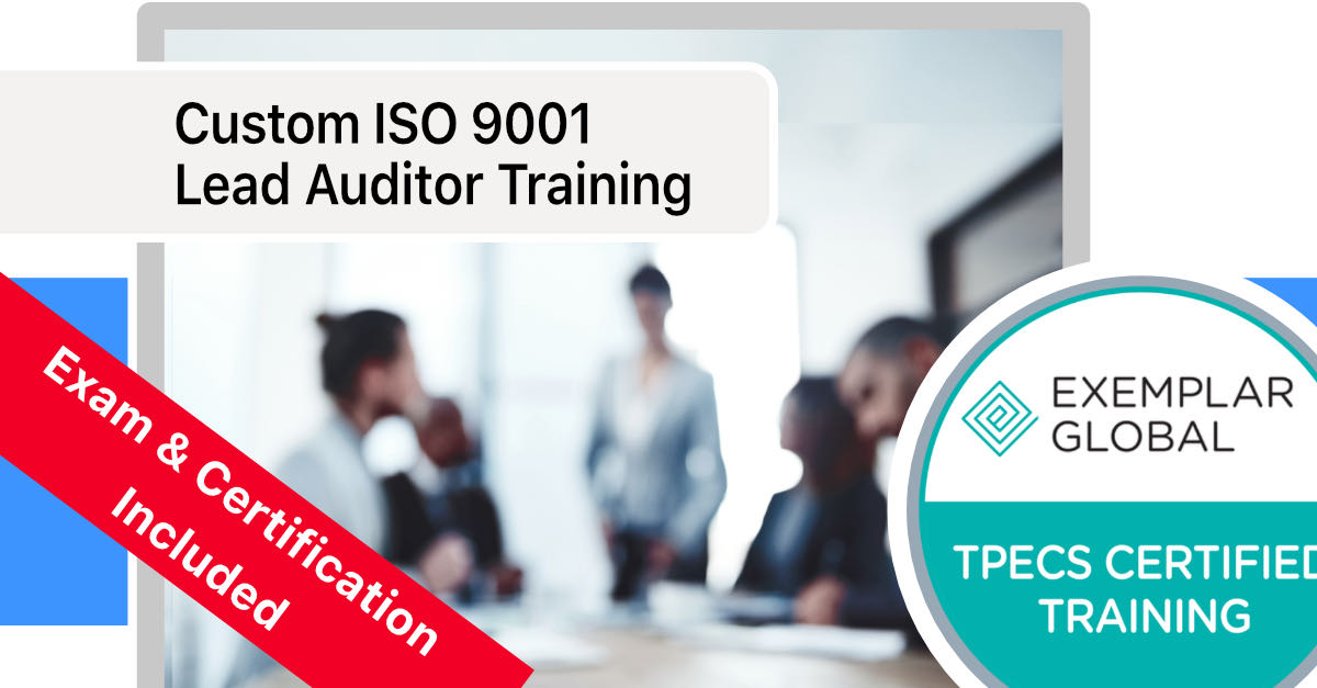 ISO 9001 Custom Training | Onsite and Remote